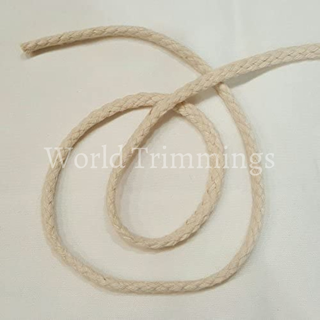 Natural Cotton Cord 5mm Cotton Cord rope Selling Per 10 Yards – World ...